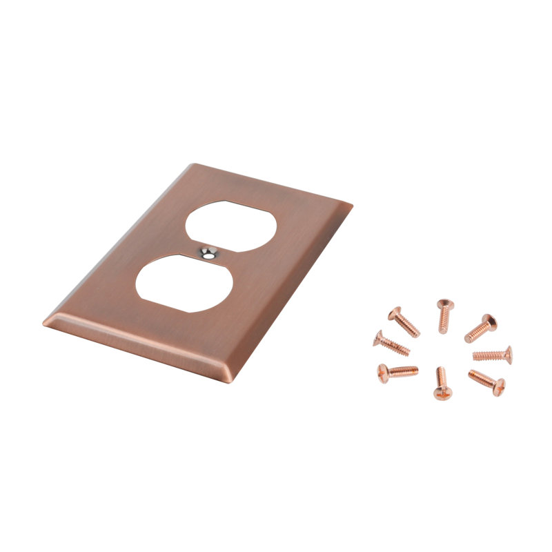 Akicon 2-Gang Duplex Outlet Wall Plate | Wayfair