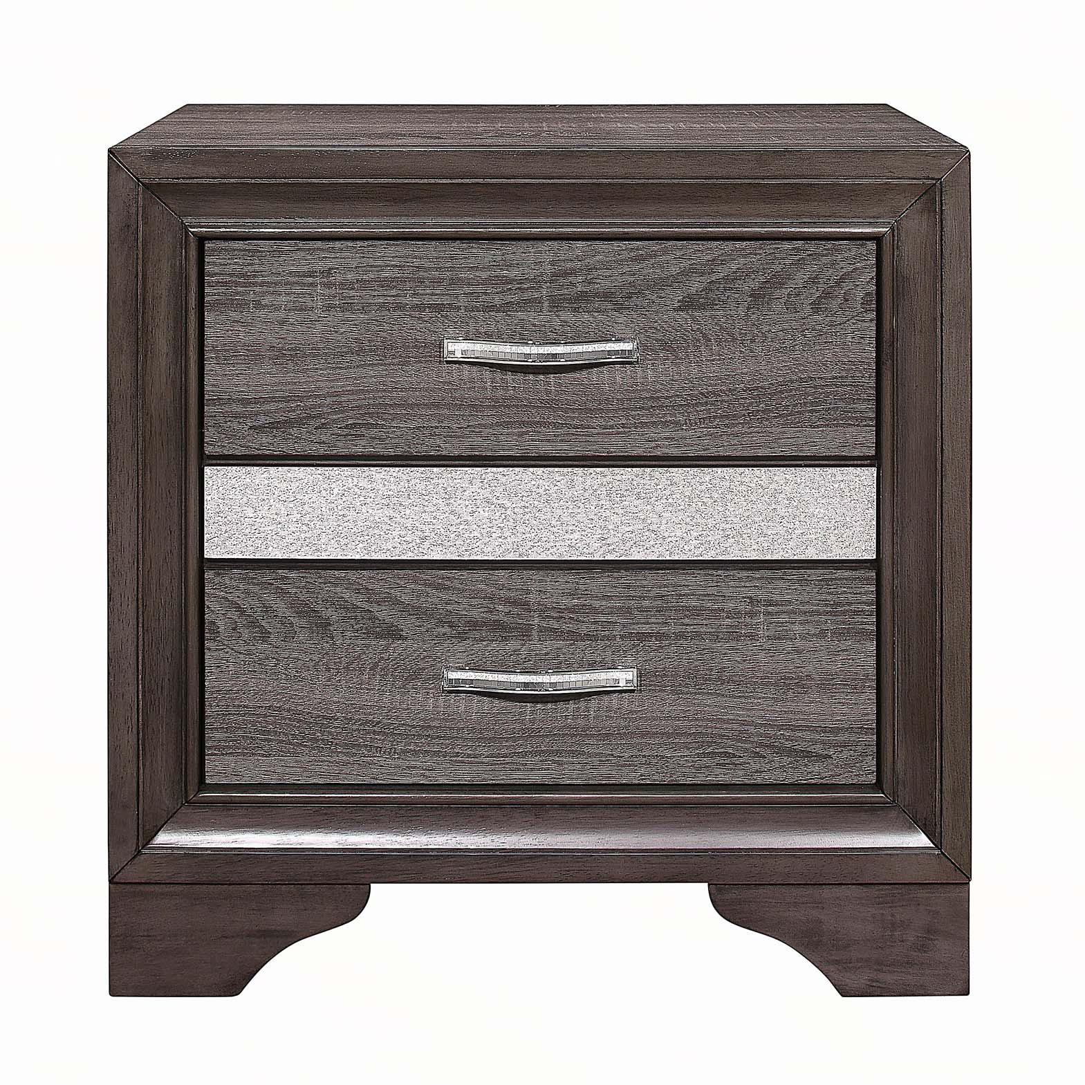 Everly Quinn Glamorous Two-Tone Finish Nightstand Hidden Jewellery ...