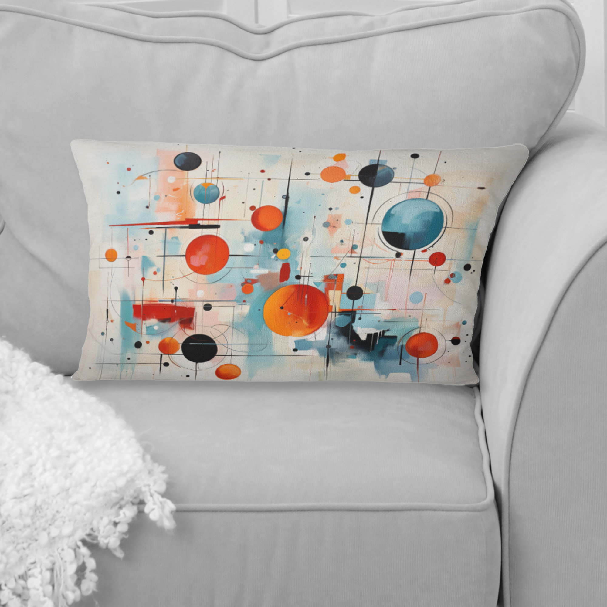 Design Art Colorful Mid Century Abstract Atomic II - Abstract ...