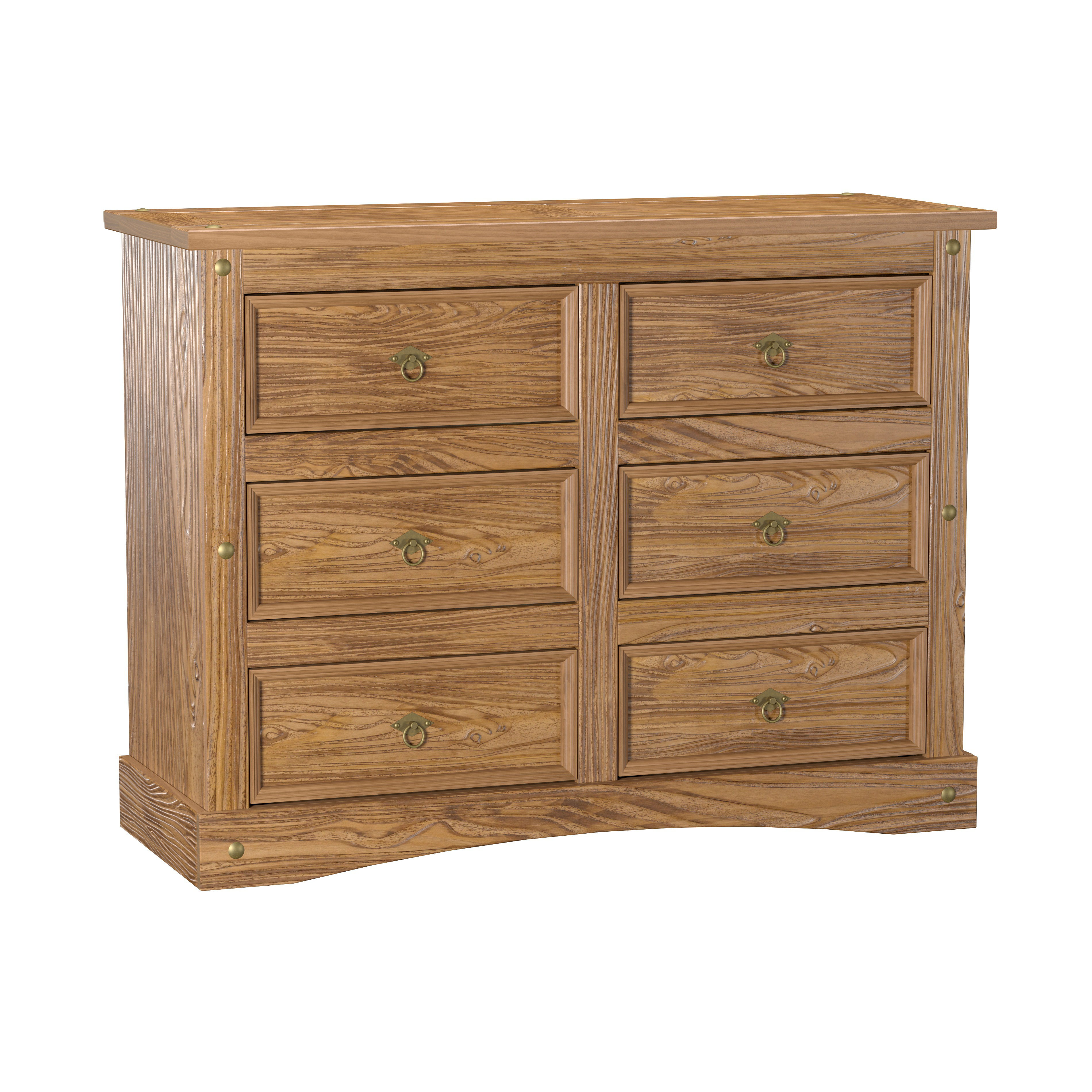 Winston Porter Commode en bois pour chambre à coucher, commode longue ...