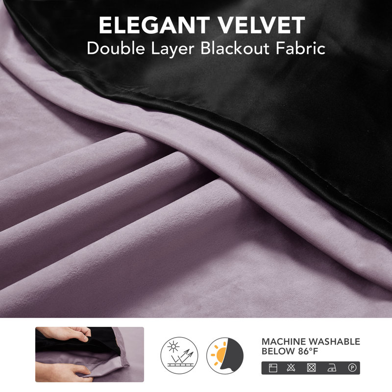 Mercer41 Trenady Polyester Blackout Curtain Pair | Wayfair