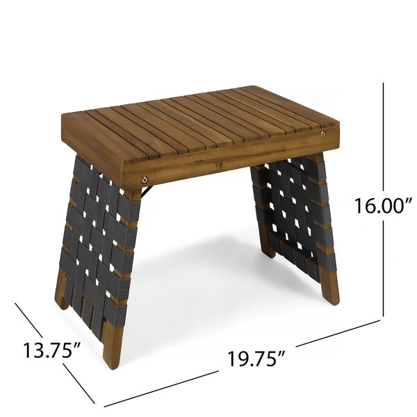 Union Rustic Oak Park Solid Wood Side Table & Reviews | Wayfair