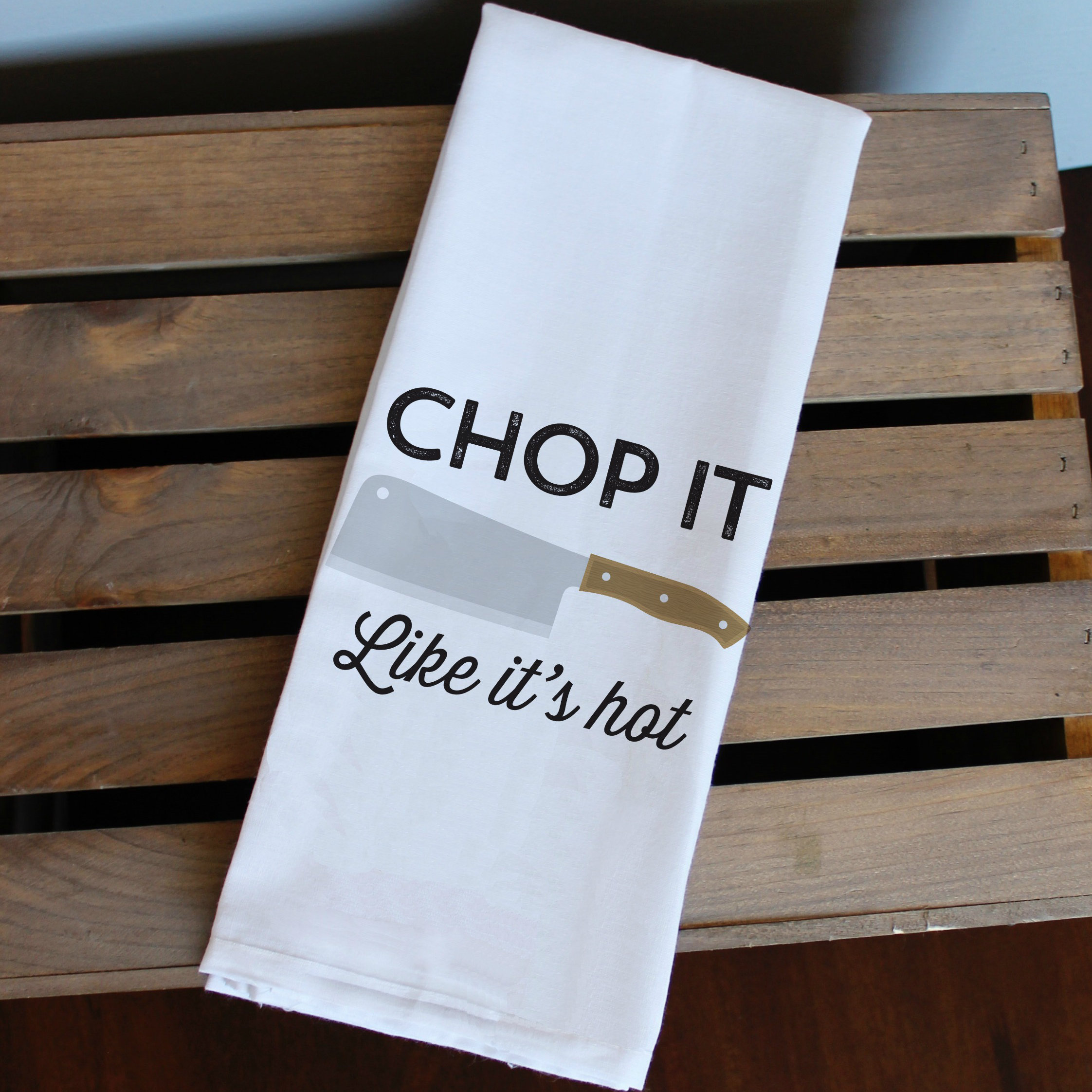 Love You A Latte Shop Chop It like It's Hot Dishcloth | Wayfair