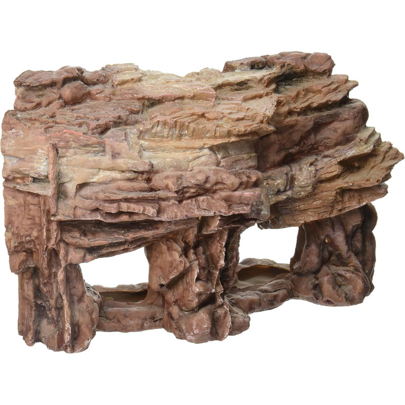Penn Plax Grotto Natural Medium Rock Cave Hide Out - Cliff Decoration ...