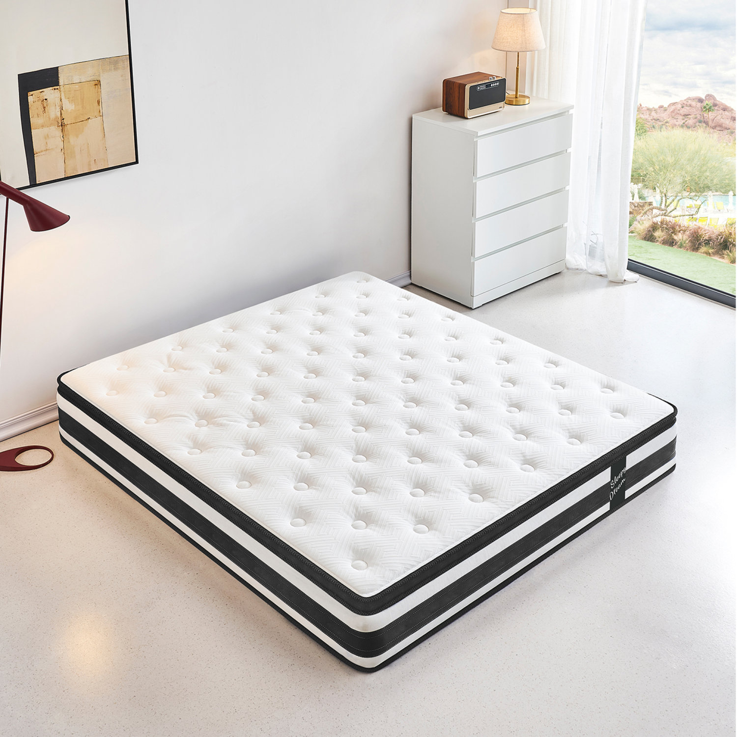 Ebern Designs 12 Inch Memory Foam Hybrid Pocket Spring Mattress | Wayfair