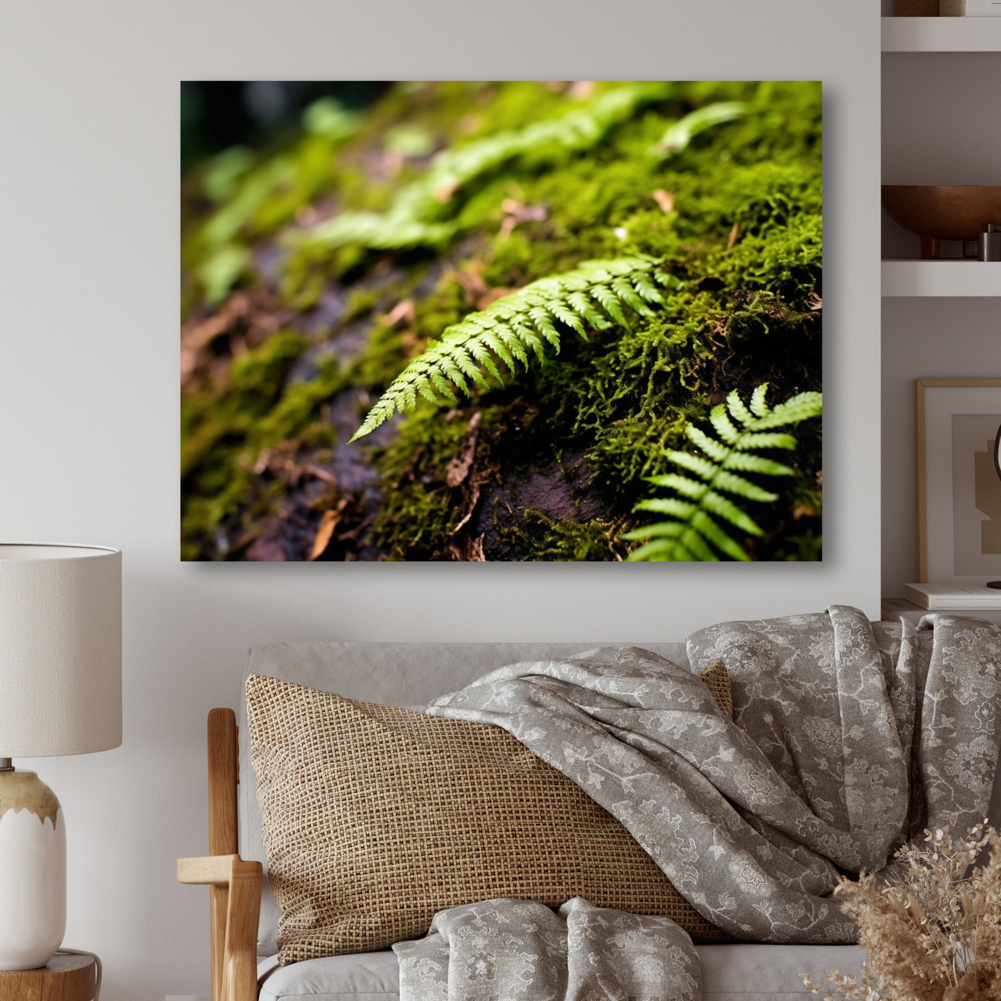 Ebern Designs Green Fern Scenery III On Metal Print | Wayfair