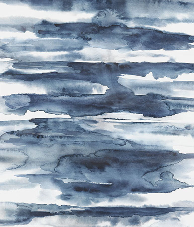 Chelsea Art Studio Pools of Blue by Emma McCartney - Graphic Art on ...