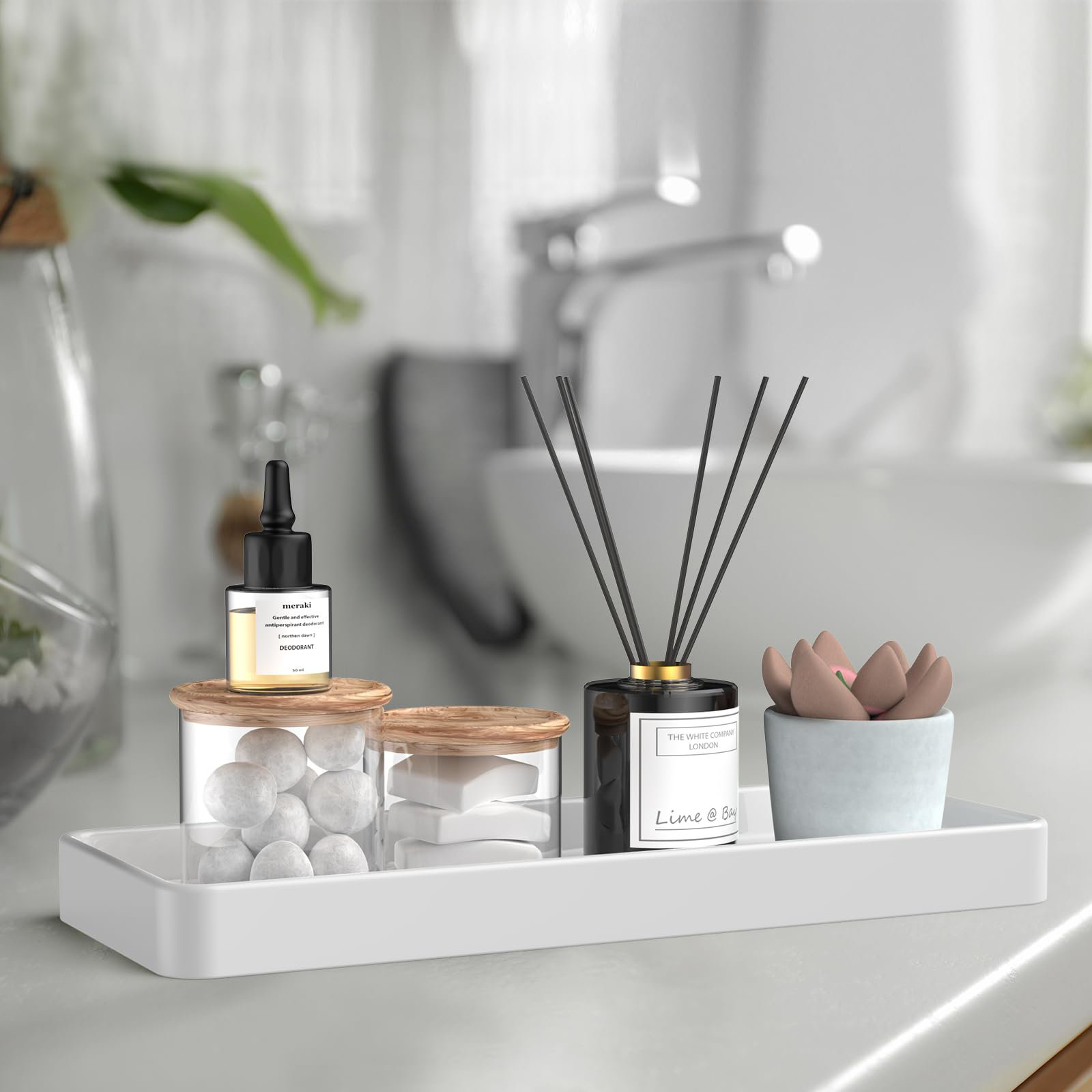 Latitude Run® 12" Countertop And Vanity Tray - Kitchen Tray For Soap ...