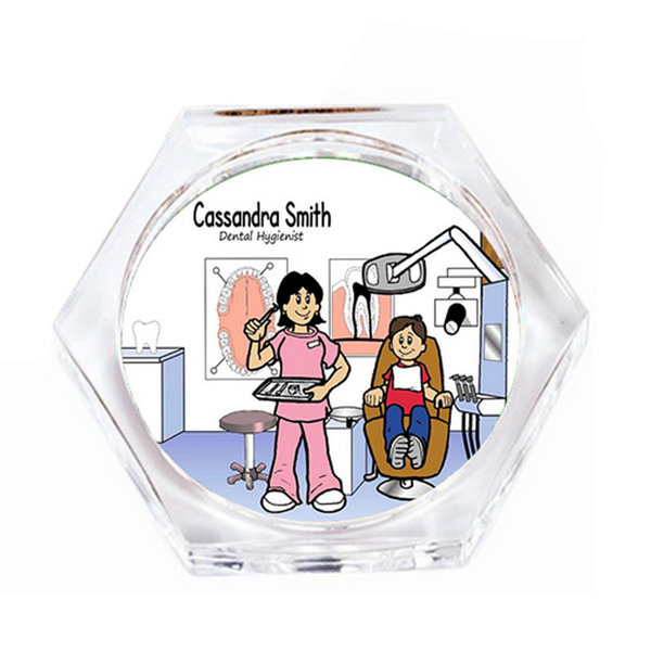 Printed Perfection Personalized Dental Hygienist - Female Drink Coaster ...