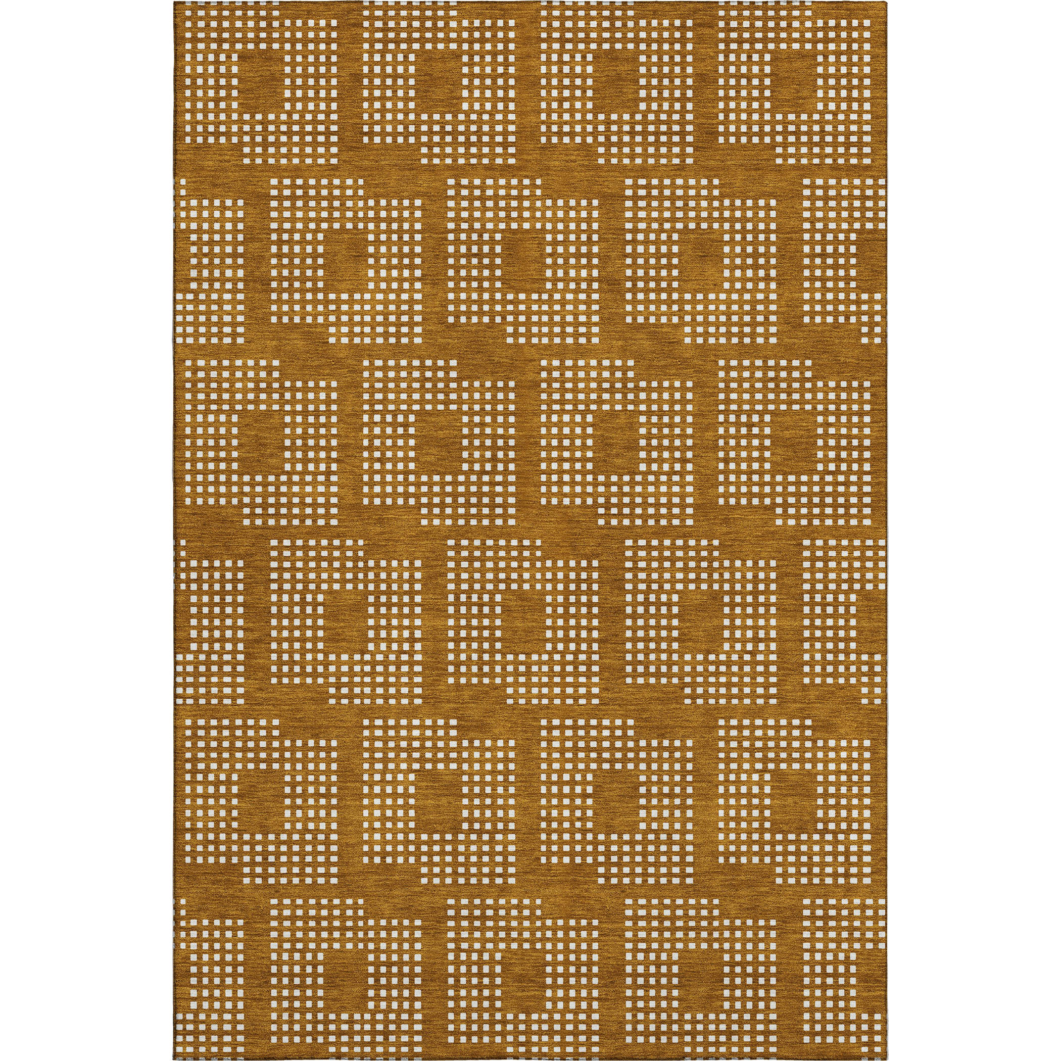 Bungalow Rose Premium Machine Washable Howton Terracotta Rug | Wayfair