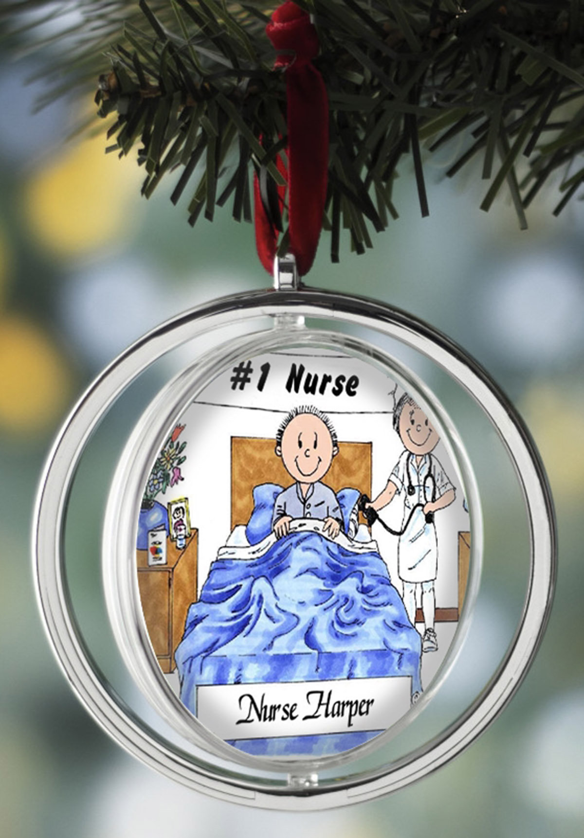 Printed Perfection Personalized Nurse - Female, Adult Male Patient ...