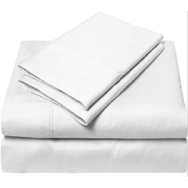 Shuda 100% Cotton Solid Colour Sheet Set - Wayfair Canada