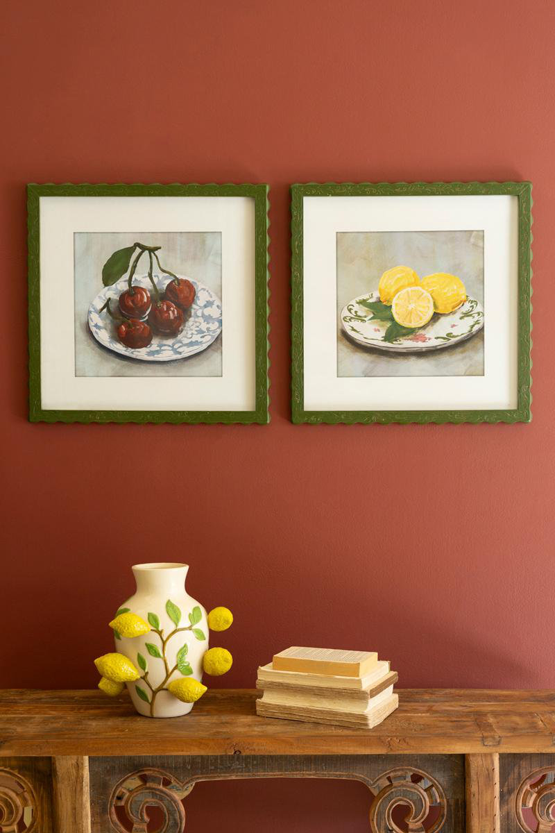 Red Barrel Studio® SET OF TWO FRAMED FRUIT PRINTS UNDER GLASS | Joss & Main