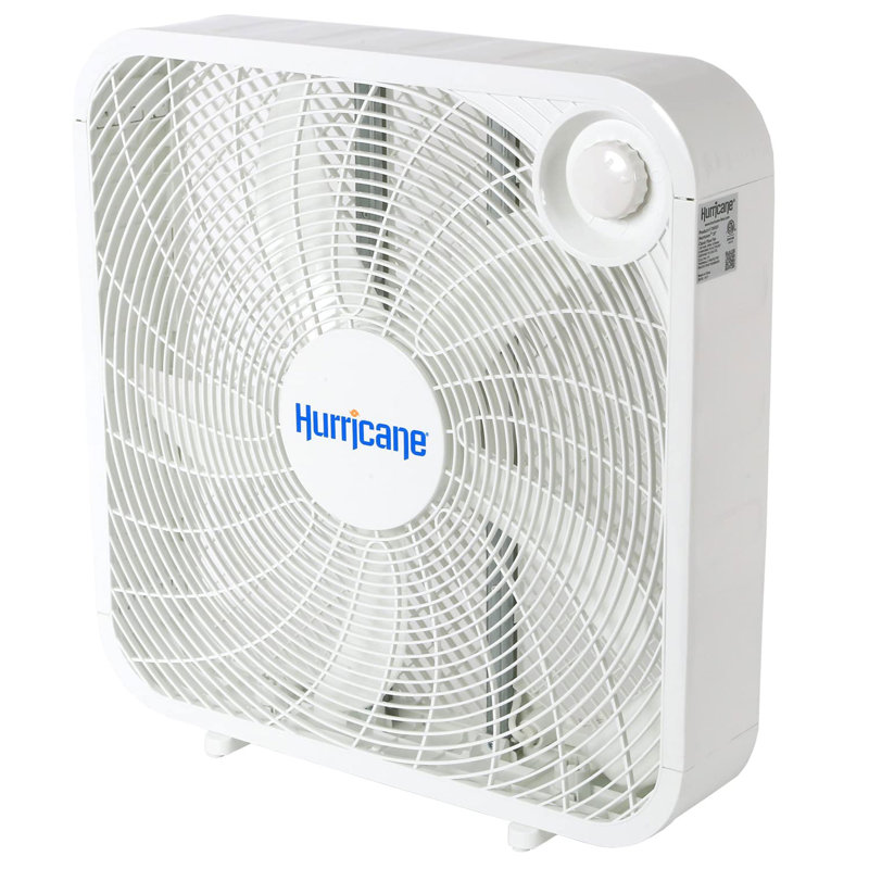 Hurricane 20" Classic Series Floor Box Fan with 3 Speed Settings, 2 ...