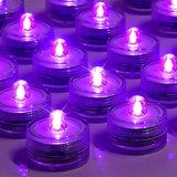 Fashion Finesse Submersible LED Light,Purple LED Tea Lights, Battery ...