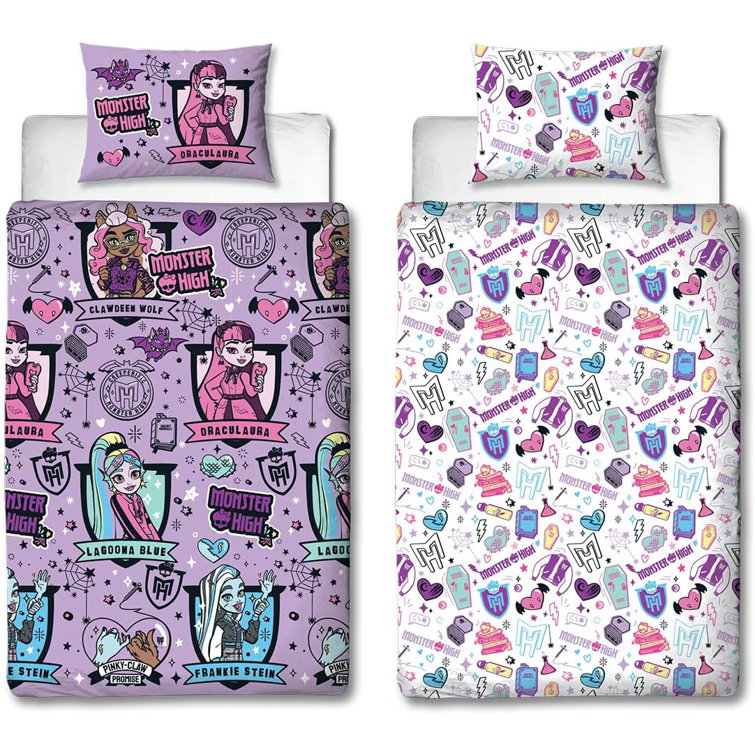 Character World Monster High Duvet Cover Set with Pillowcases | Wayfair ...