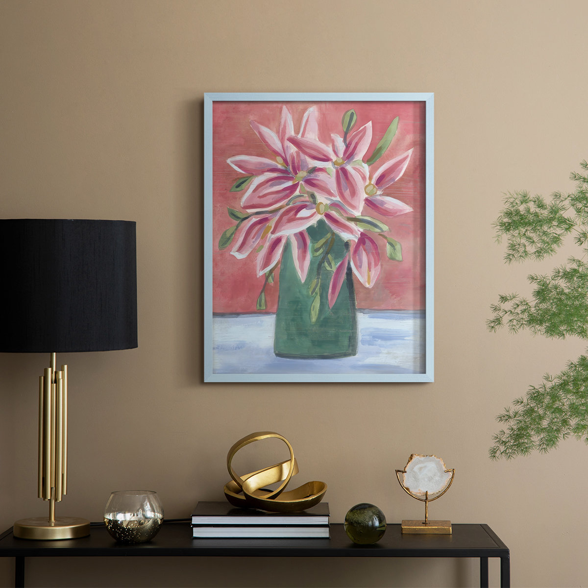 Lark Manor™ Garden Parlor II Framed Print - Solid Wood | Wayfair