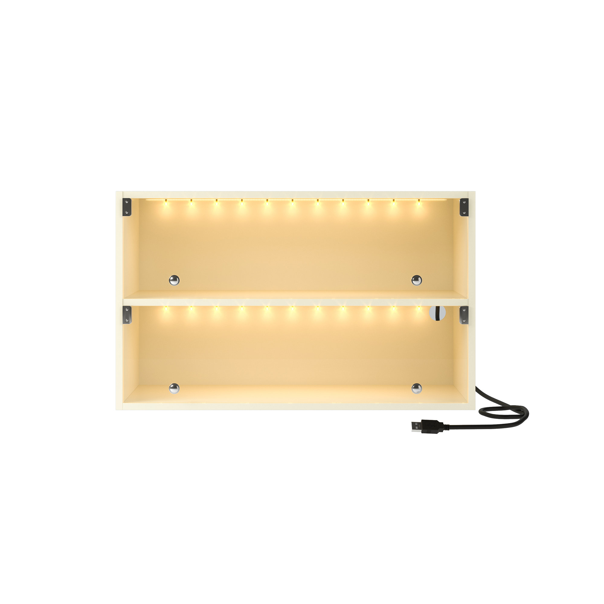 Rebrilliant 6-Pair RGB Shoe Boxes with Wood Frame and Glass Door ...