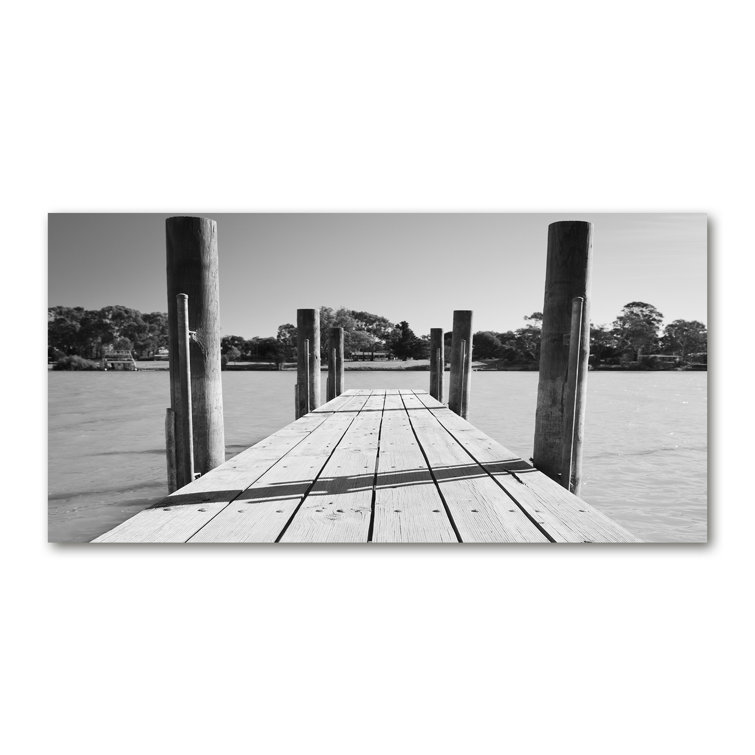 Highland Dunes Wooden Pier - Wrapped Canvas Art Prints | Wayfair.co.uk