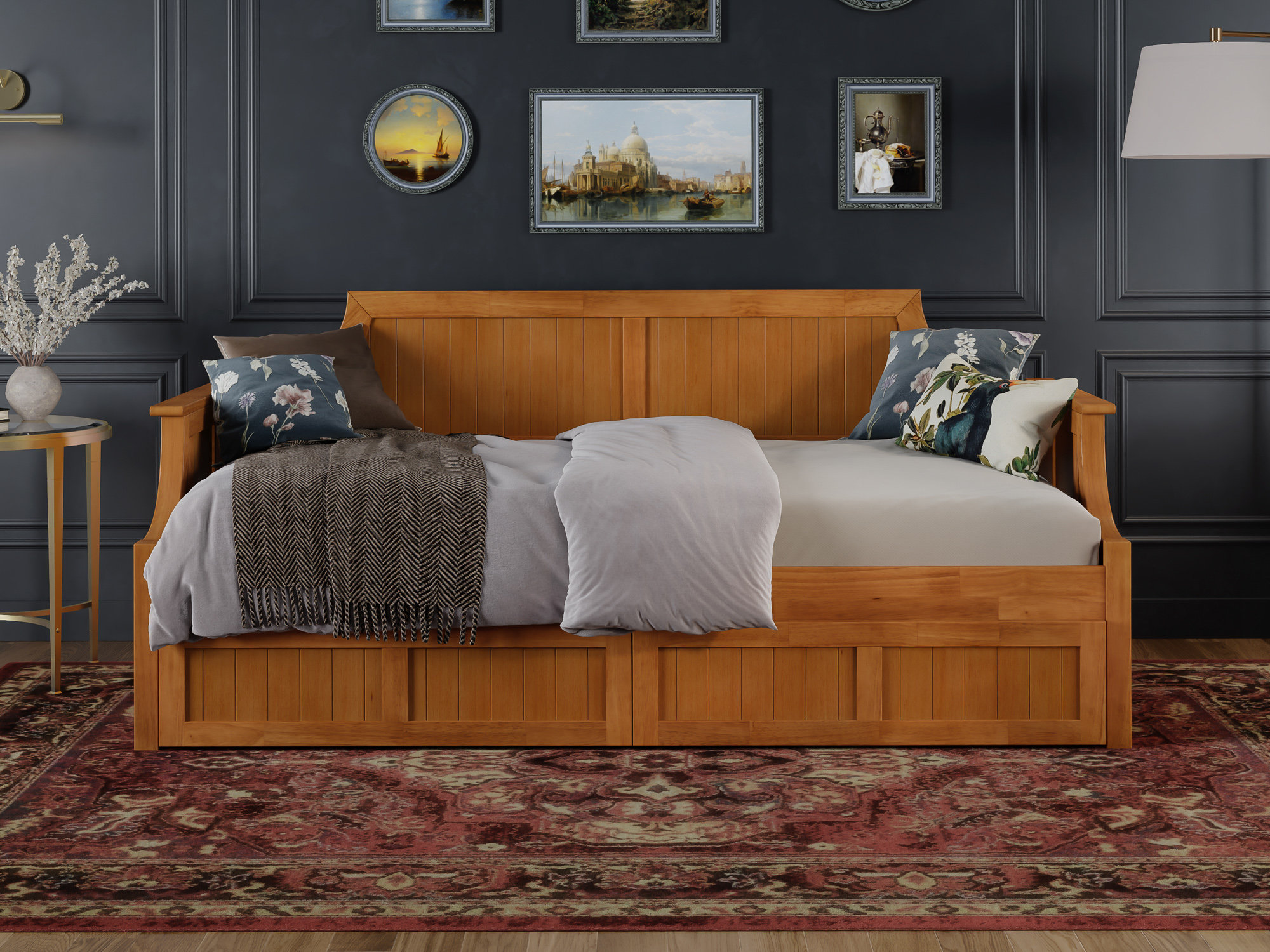 Lark Manor™ Antavious Coastal Cottage Solid Wood Twin Daybed with ...