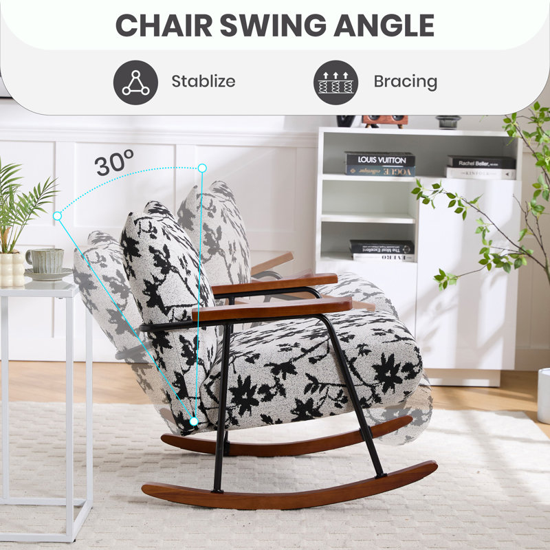 George Oliver Living Room Rocking Chair Frame | Wayfair