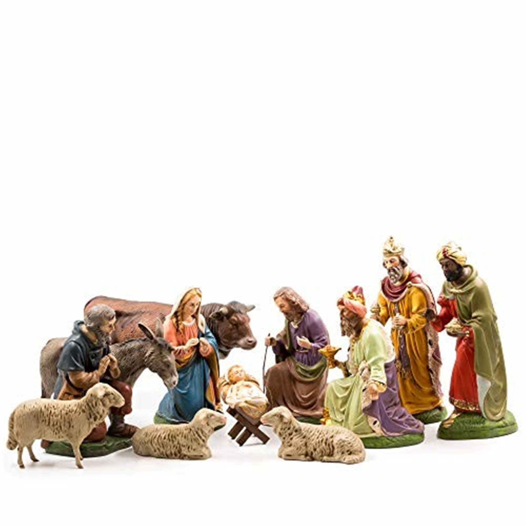 Marolin 12-Piece Nativity Set Figures with Infant Jesus | Wayfair