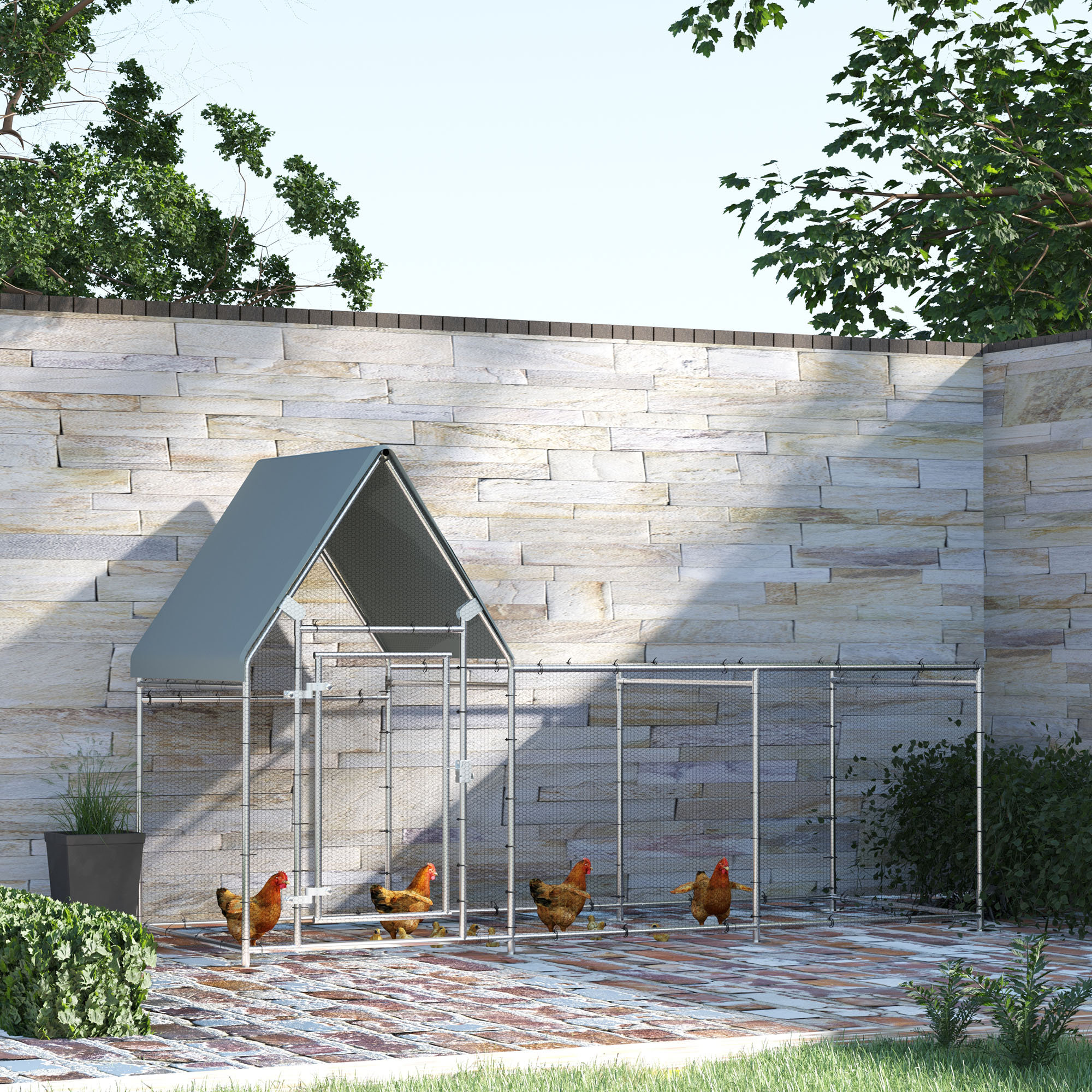 Pawhut Walk in Chicken Run with Chicken Run - Wayfair Canada