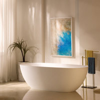 Solid Surface Bathtubs You'll Love | Wayfair