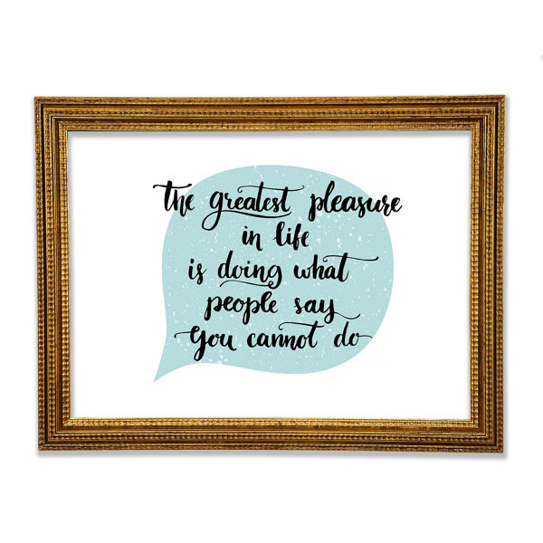 Happy Larry The Greatest Pleasure In Life 1 - Single Picture Frame ...