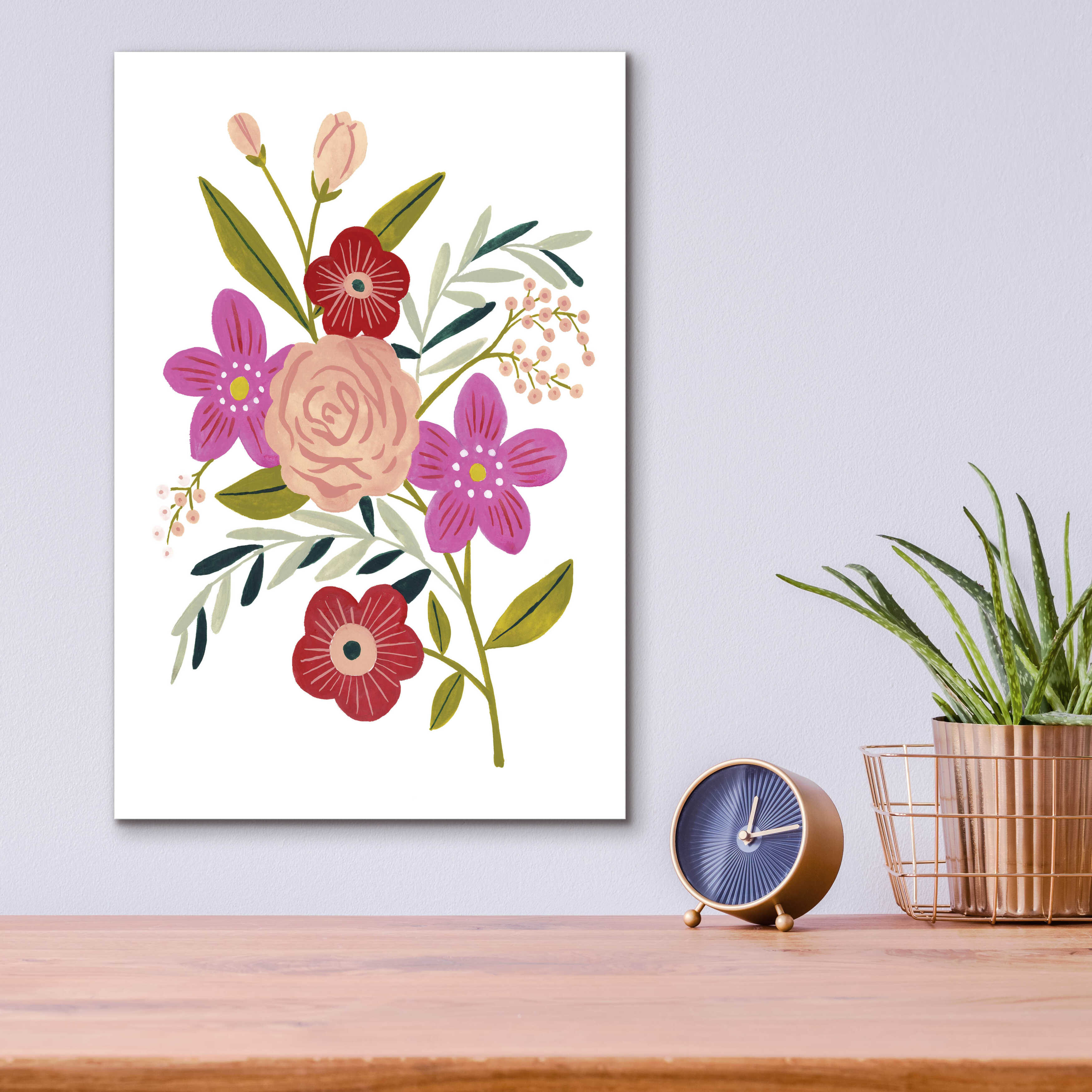 Red Barrel Studio Epic Art 'Simple Flora II' By Victoria Barnes, Acr ...