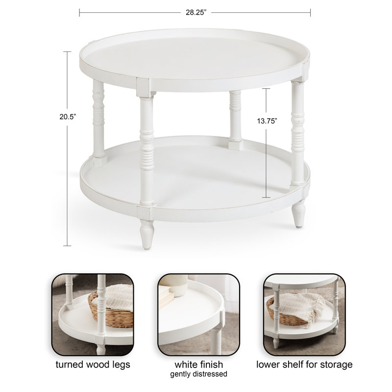 Lark Manor™ Amelea Tiered Round Living Room Coffee Table & Reviews ...