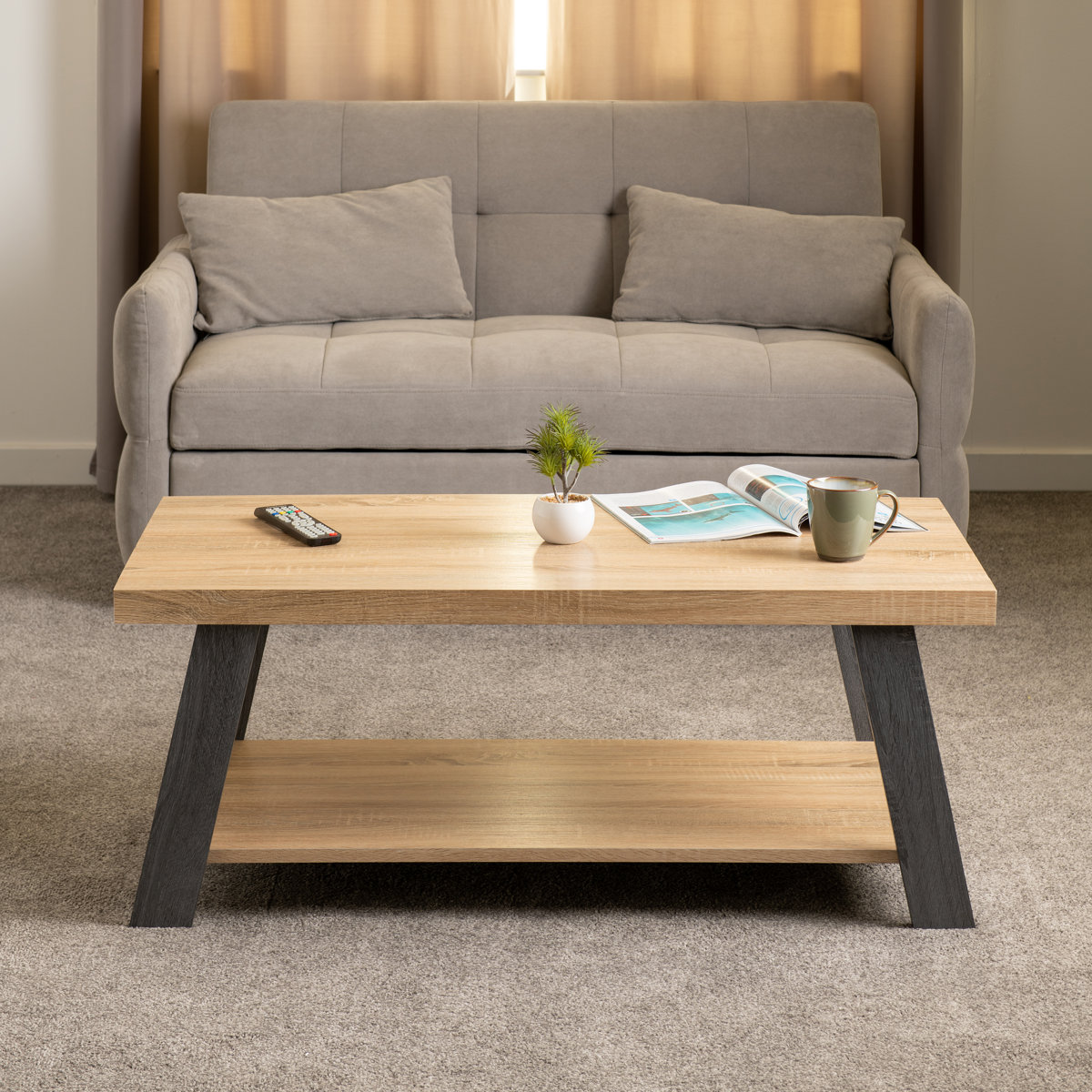 Brambly Cottage Quinn Coffee Table with Storage & Reviews | Wayfair.co.uk