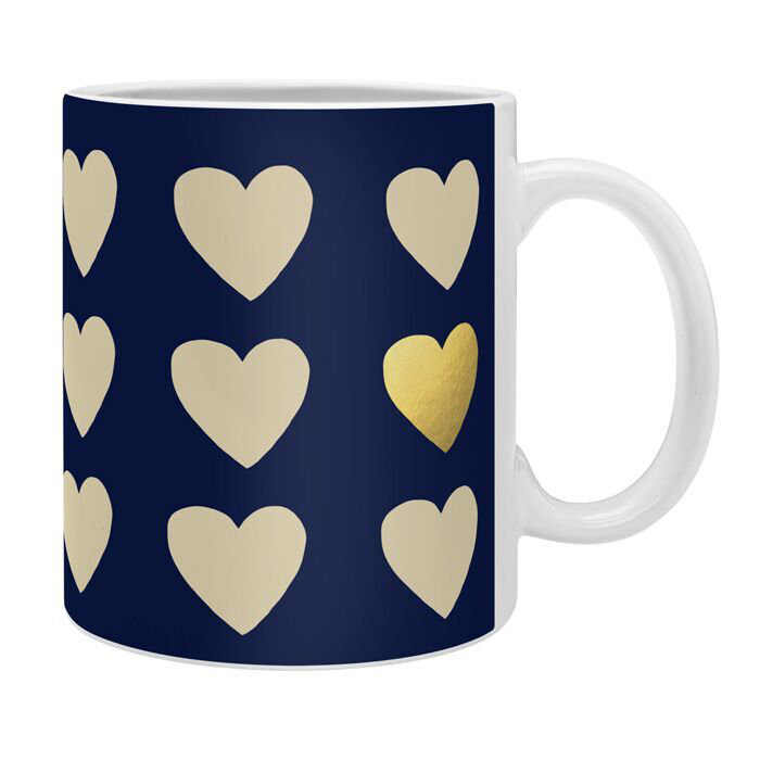 Deny Designs Gold Heart Mug | Wayfair