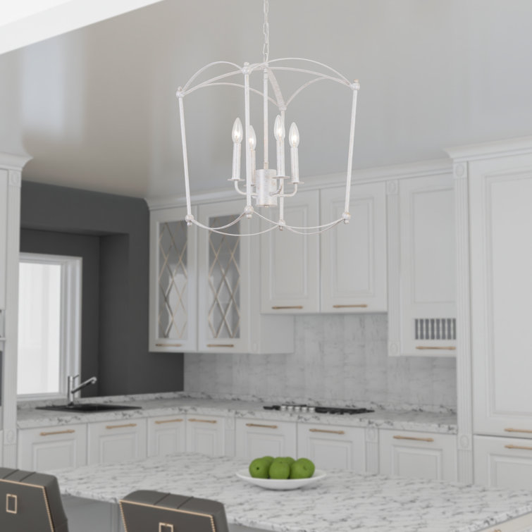 Wade Logan® Atavion 4 - Light Dimmable Square / Rectangle Chandelier ...