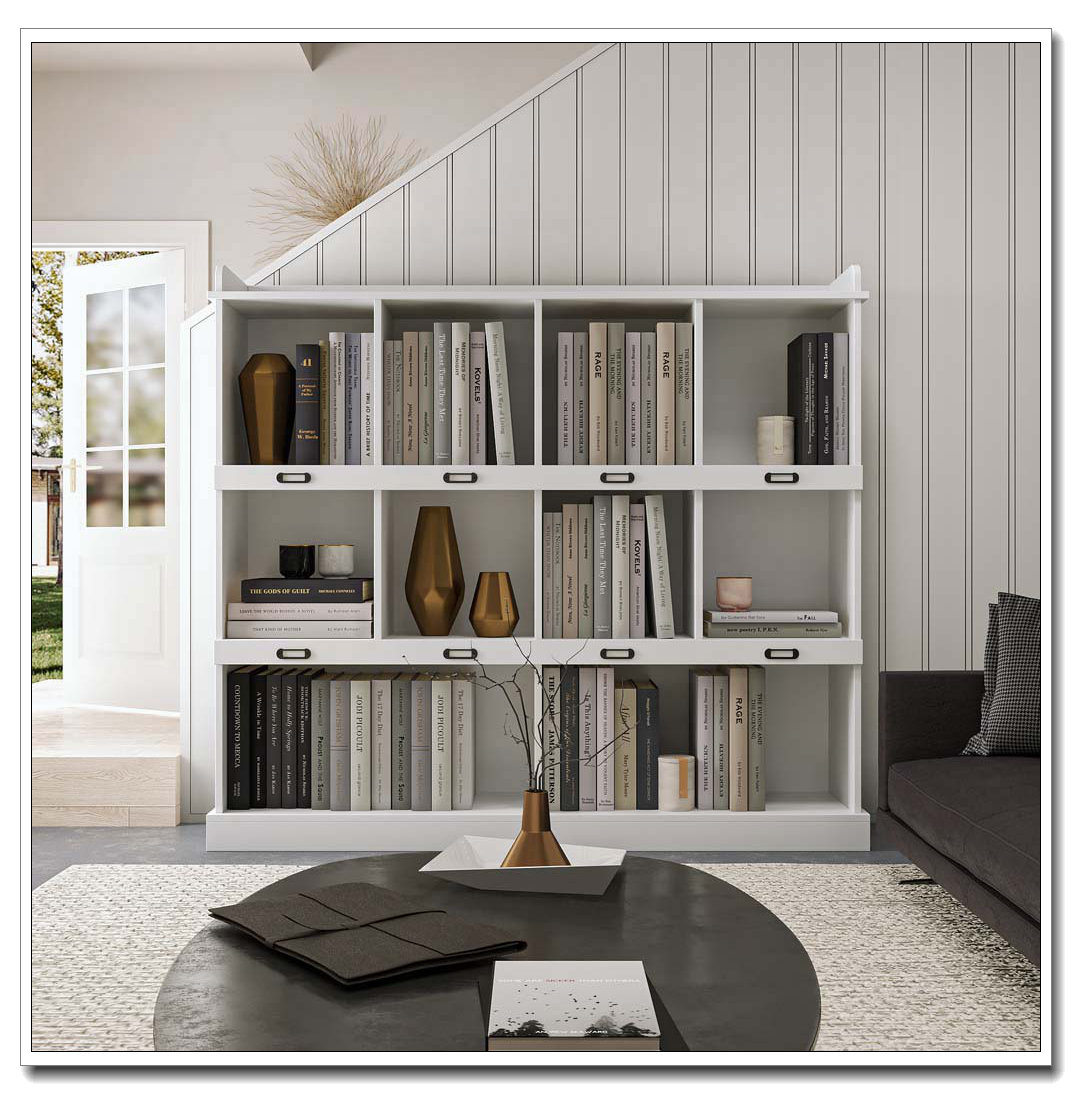 Latitude Run® 10-Shelf Bookcase Cubbyhole Storage ID Label Organization ...