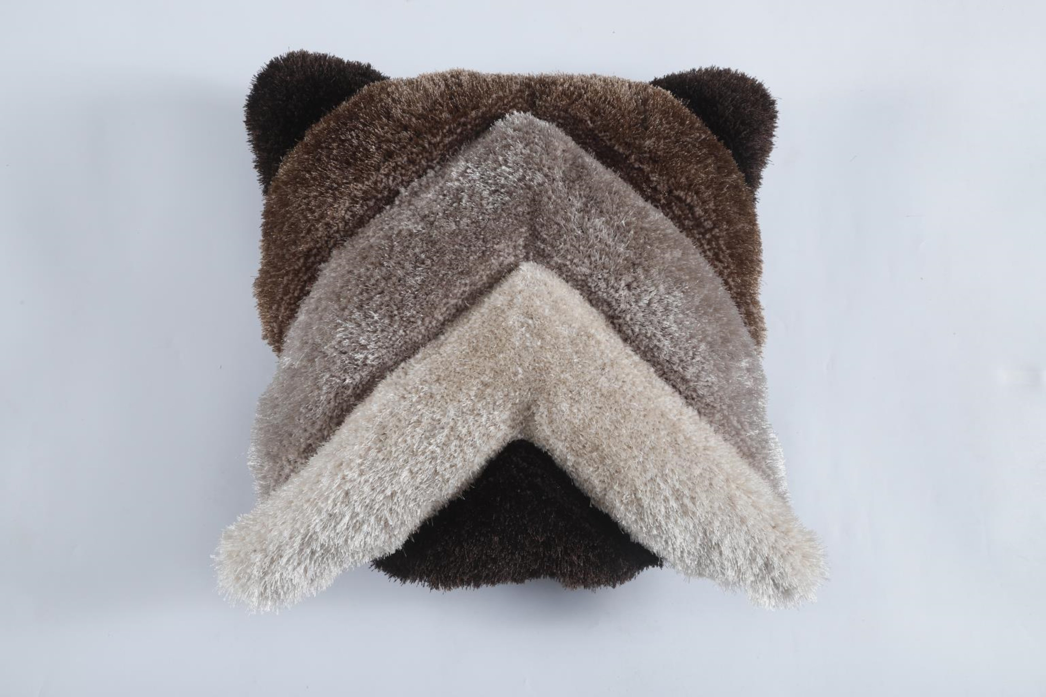 MDA RUG IMPORTS Mateos Collection Geometric Shag Pillow, 20" x 20 ...