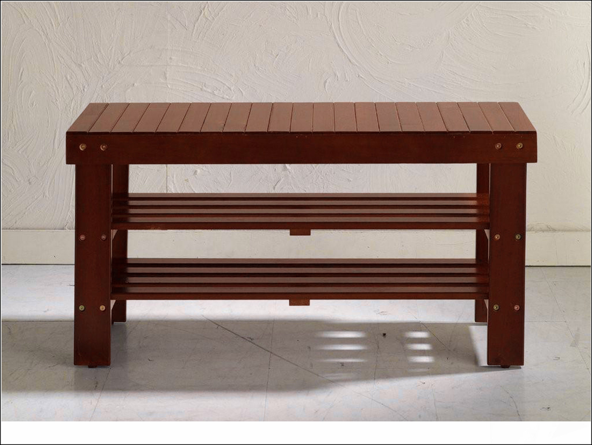 Ophelia & Co. Pina Quality Solid Wood Shoe Bench, Solid Wood Shoe Bench ...