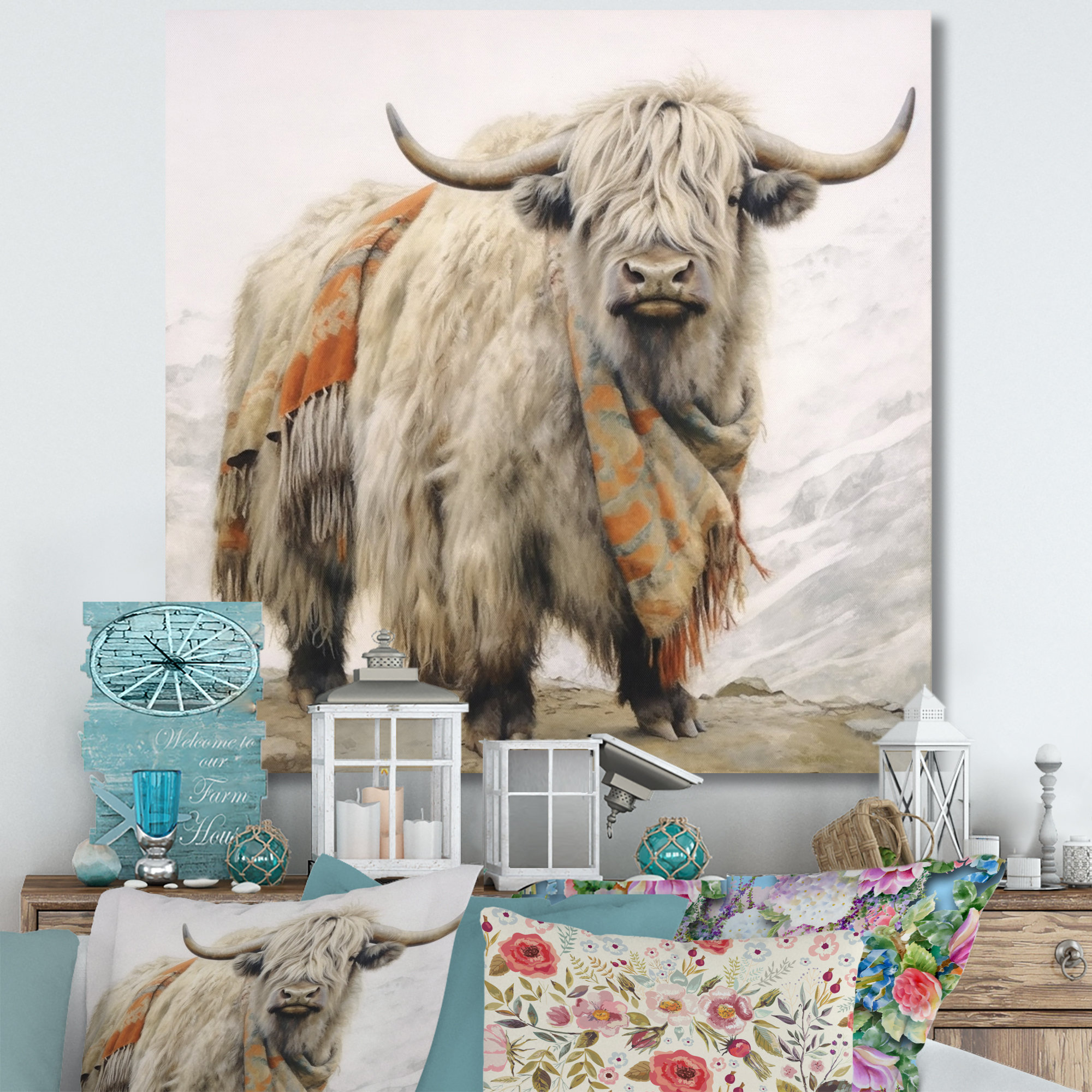 Union Rustic Wild Yak V - Animals Canvas Wall Art - Wayfair Canada