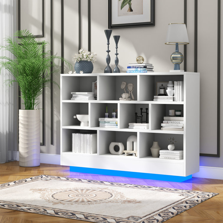 STIKELY Floating Bookcase | Wayfair