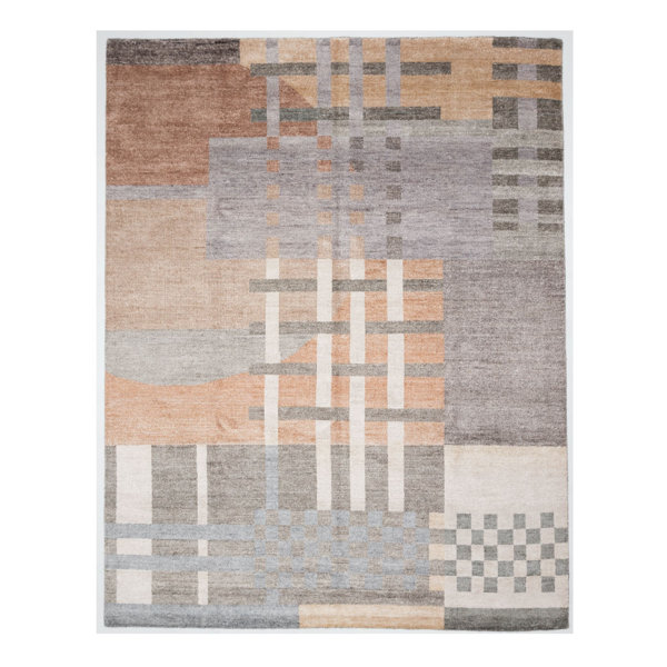 String Matter Hand Knotted Abstract Rug | Wayfair