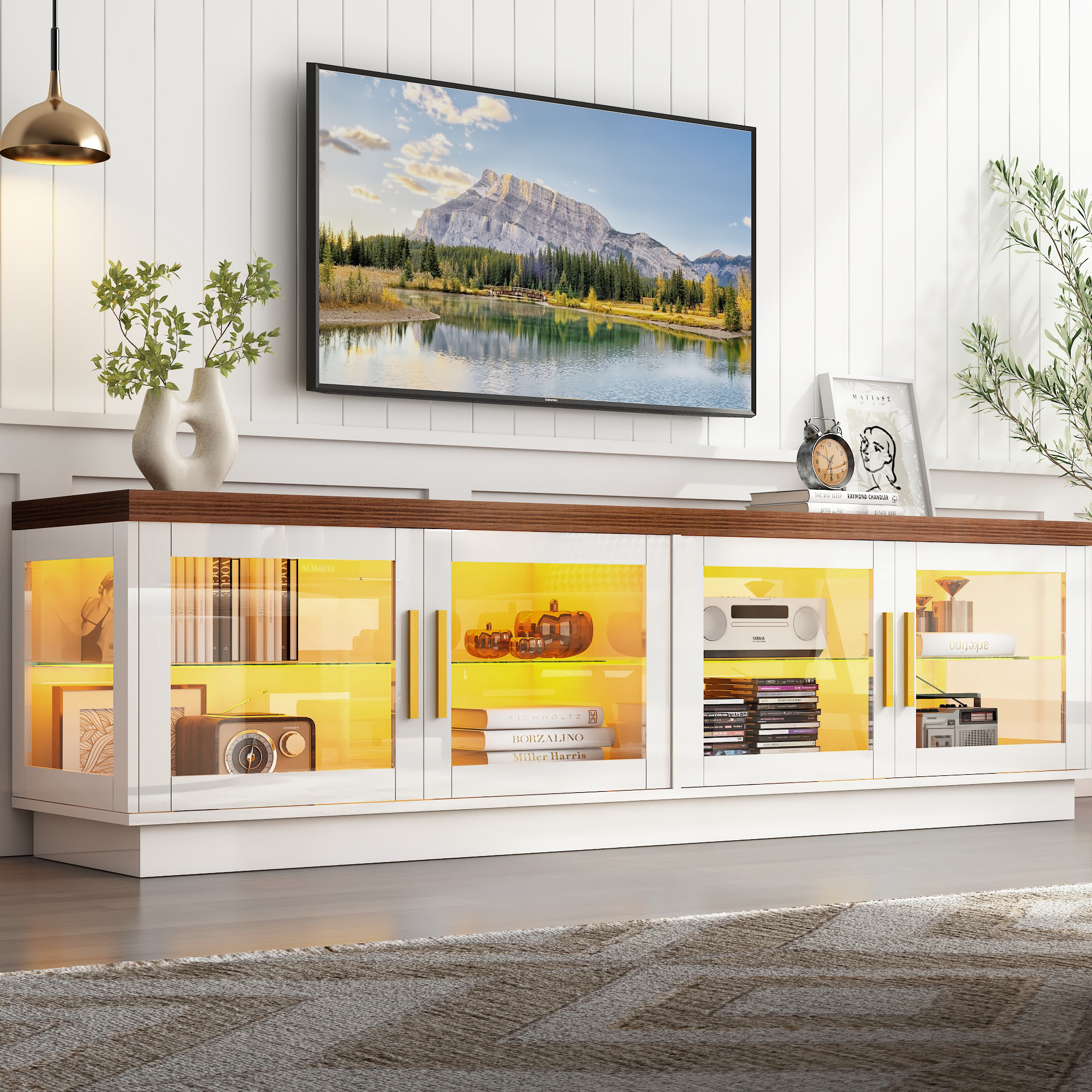 Wrought Studio™ TV Stand 70" Media Console For Tvs Up To 85 Inch ...