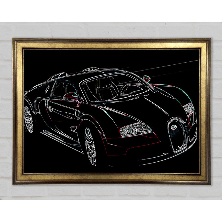 Ebern Designs Bugatti Veyron Front - Single Picture Frame Art Prints ...