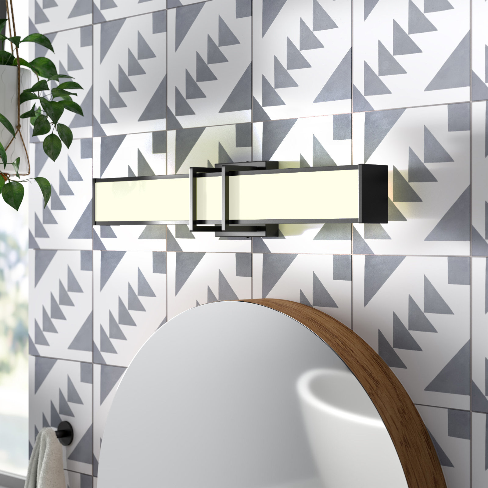 Wade Logan® Aubrelle 1-Light Dimmable Vanity Light, LED Bath Bar ...