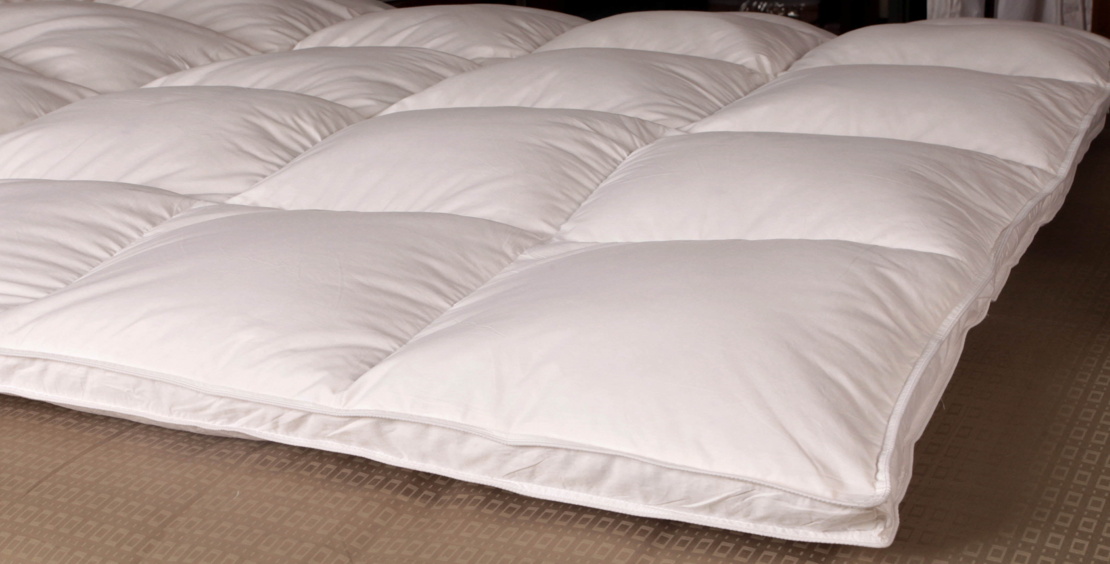 Royal Elite 2.5'' Small Goose Feather with Down Top Mattress Topper ...