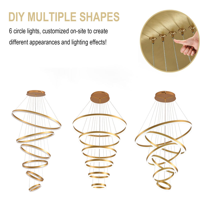 Ivy Bronx Divo LED Geometric Chandelier & Reviews | Wayfair