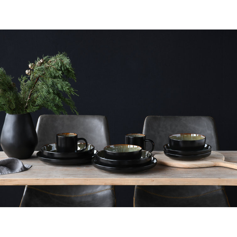 Creatable Nordic Fjord Green Dinnerware - Set of 10 | Wayfair.co.uk