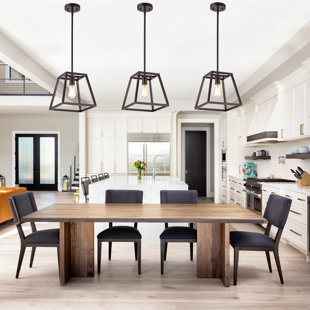 Square / Rectangle Pendant Lighting You'll Love | Wayfair