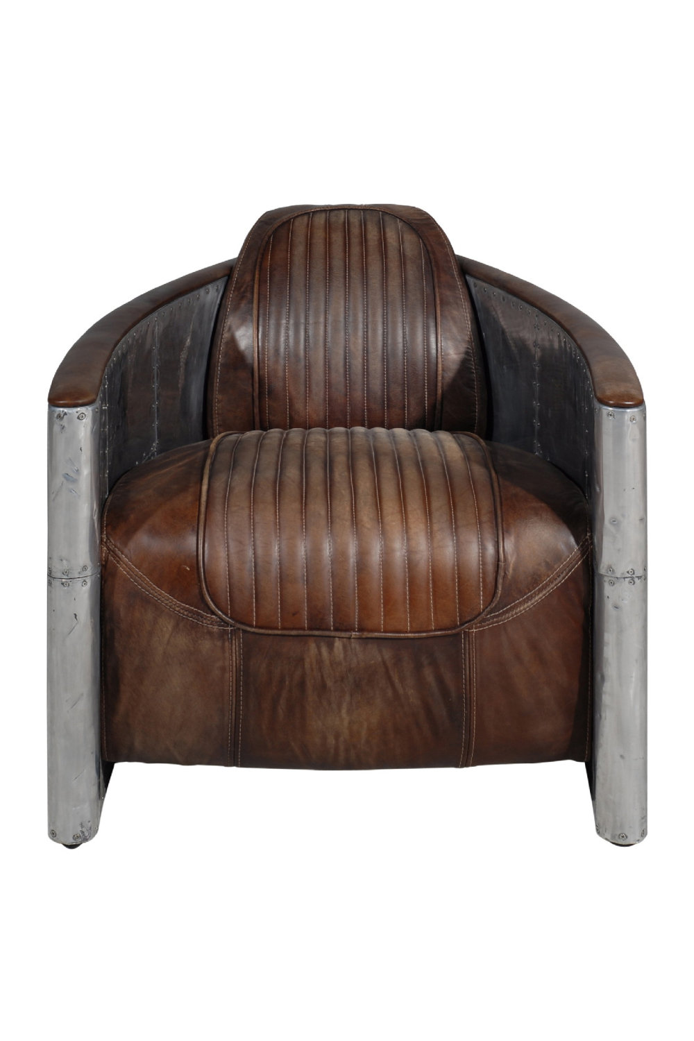 Andrew Martin Aviator Tomcat Leather Barrel Chair | Wayfair