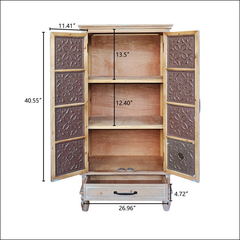 Bungalow Rose 55.12'' Tall Tower Storage Cabinet | Wayfair