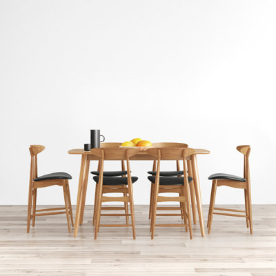 AllModern Gallman 7 - Piece Dining Set & Reviews | Wayfair